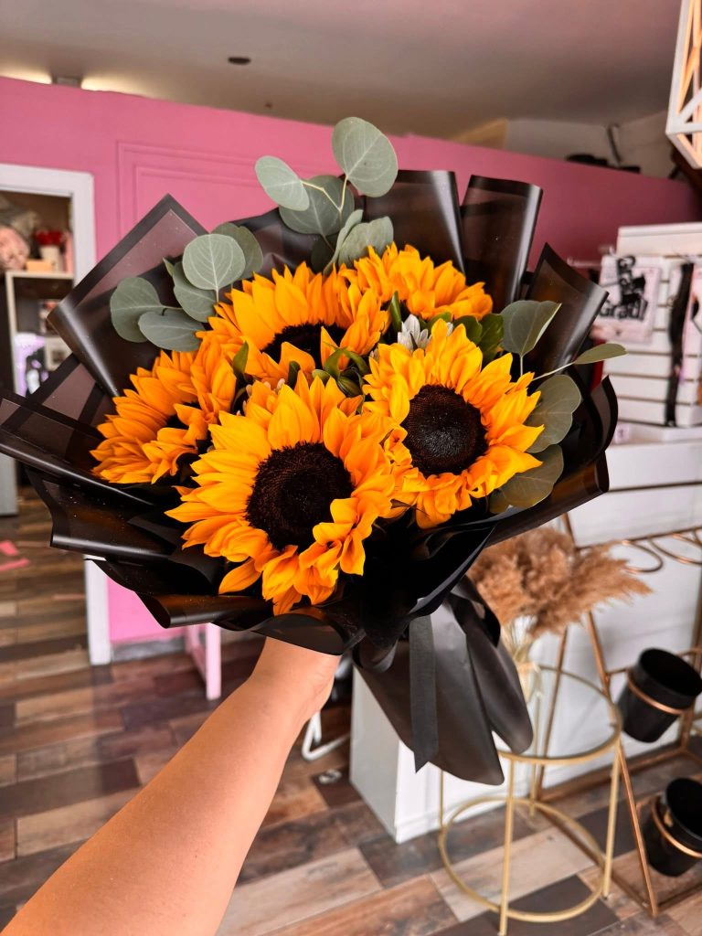 Bouquet 5 gerberas – Floreria Riviera Maya